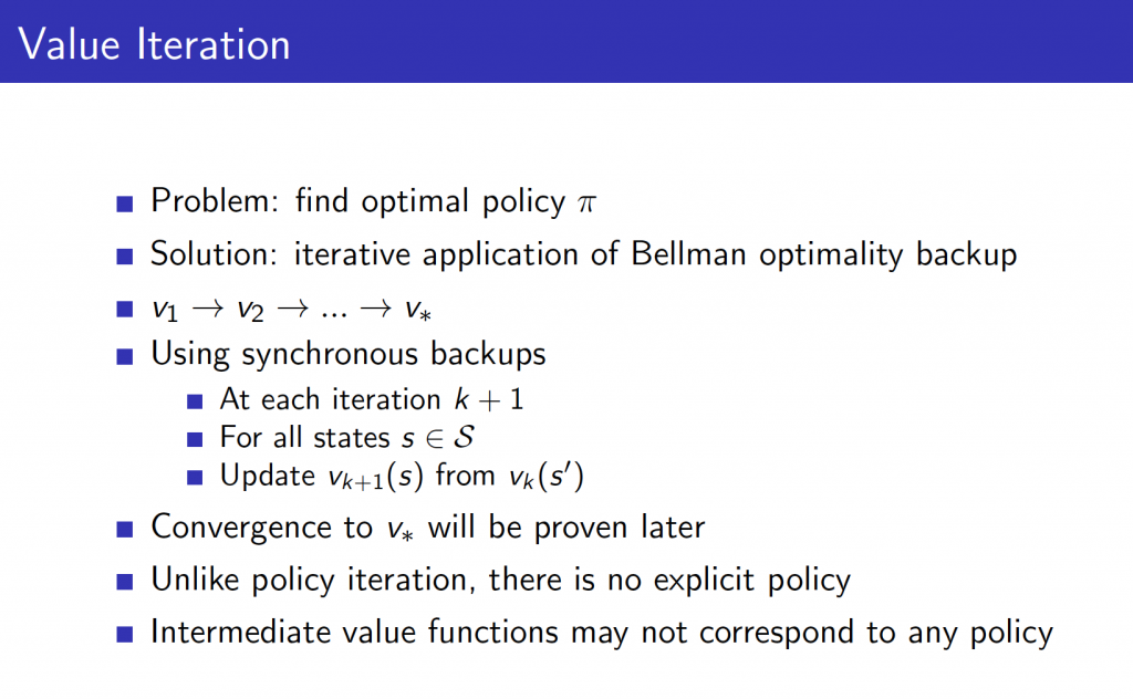 RL Lecture 정리 #3 – Planning by Dynamic Programming | 솔라리스의 인공지능 연구실